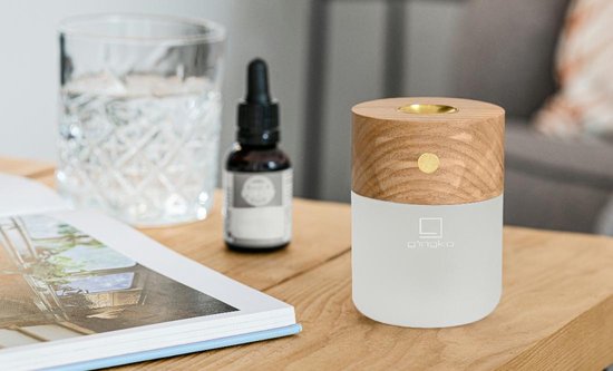 Gingko Design Smart Diffuser Lamp tafellamp 1 W LED Walnoot | bol