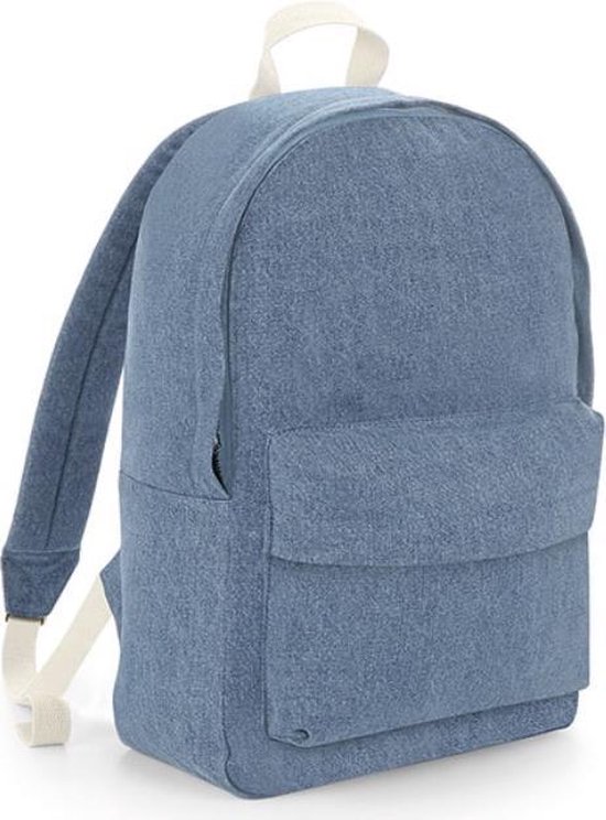 Bagbase | BG641 | Rugtas | Rugzak | Schooltas | Spijkerstof | Light ...
