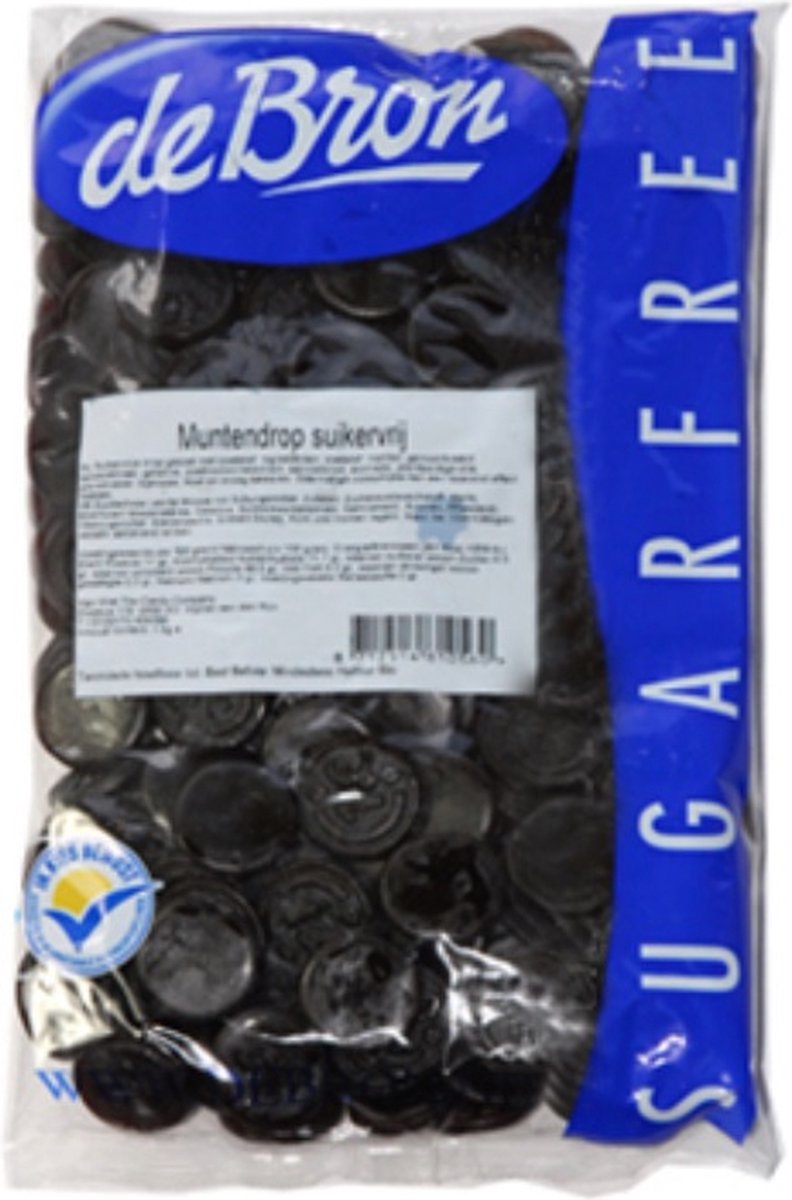 De Bron - Snoepgoed Suikervrije Muntdrop 1 kilo | bol.com