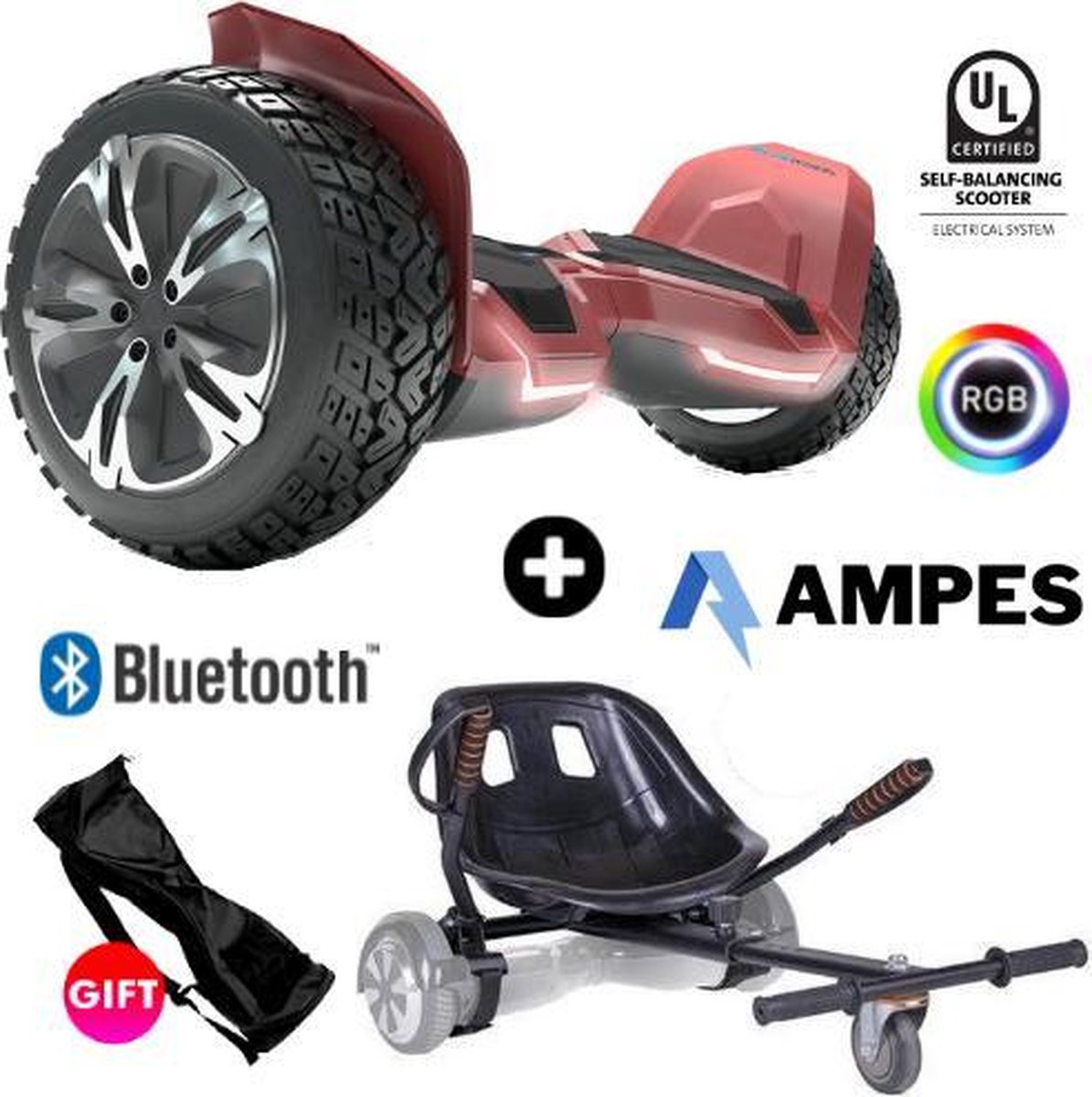 Gyroor G2 | Hoverboard met Hoverkart |8.5 Inch Wielen | Oxboard | Elektrische Step... | bol.com