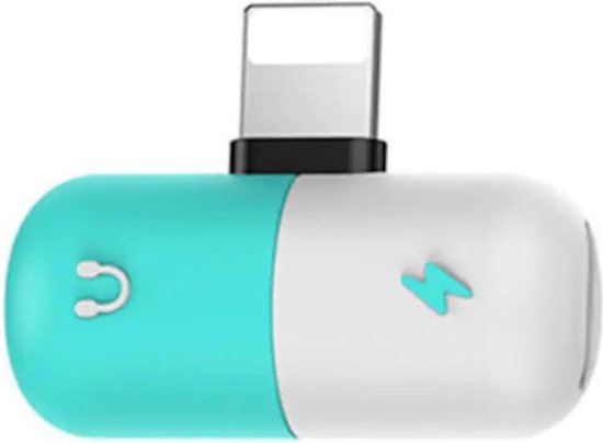 Lightning Splitter Adapter - 2-in-1 Lightning Splitter Adapter voor o.a ...