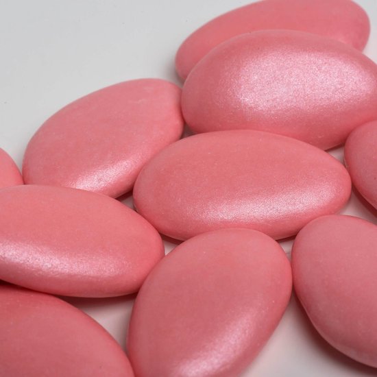 chocoladeboon of chocolade dragee doopsuiker 250 gram Roze Parelmoer ...