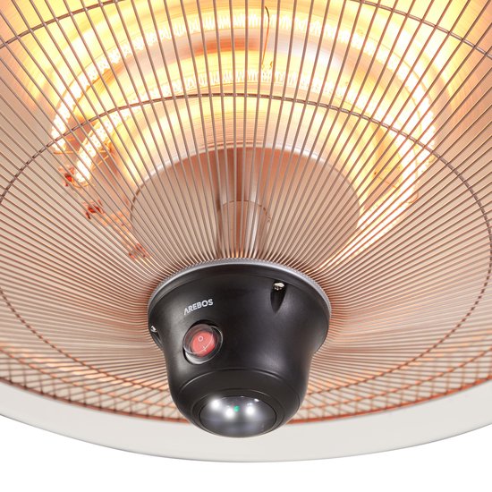 AREBOS Infrarood Heater - 2000W - met afstandsbediening - Elektrische ...