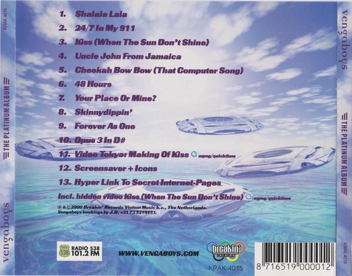 Vengaboys - the platinum album, Vengaboys | CD (album) | Muziek | bol