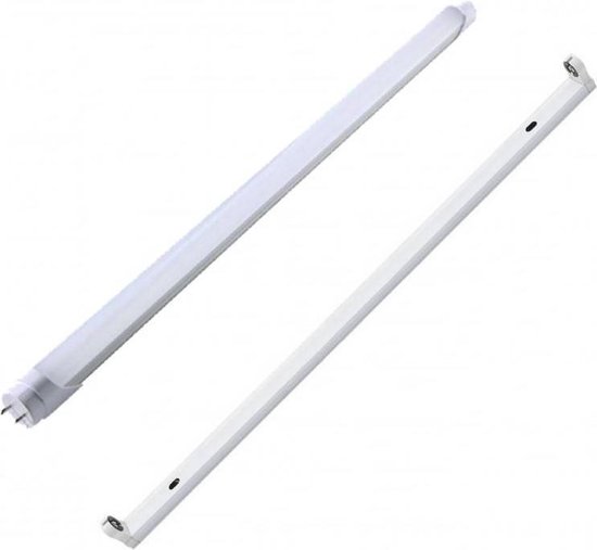 1.5m 25W LED TL armatuur + LED TL buis 6000k 865 daglicht wit compleet ...