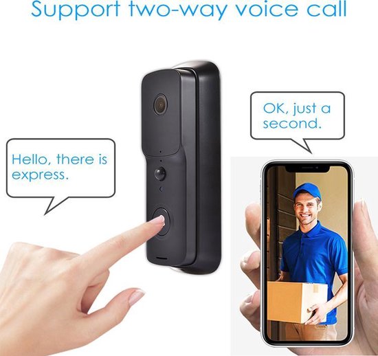 Viatel Video Deurbel met Camera en Wifi - Draadloos - 1080p Full HD ...