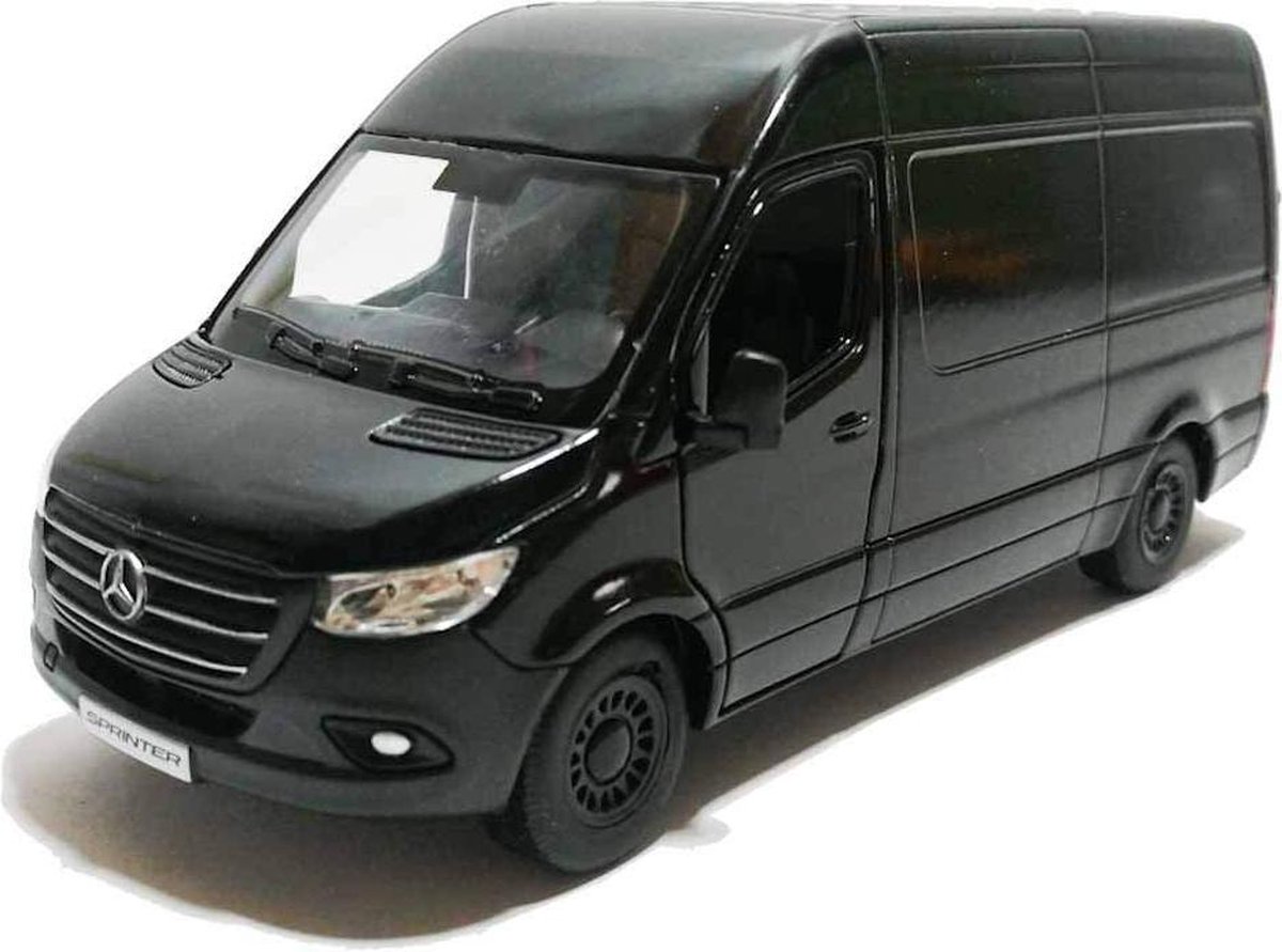 Mercedes-Benz Sprinter Bus (Zwart) (10 cm) 1/36 Kinsmart - Modelauto ...