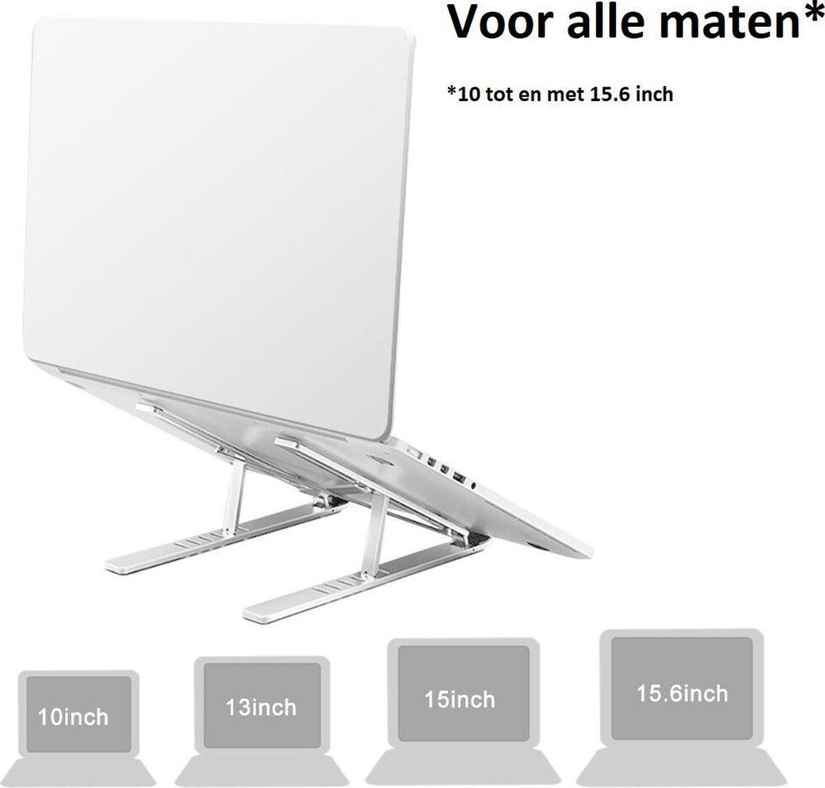 Laptop Standaard - Opvouwbare LaptopStandaard Verstelbaar - Ergonomisch ...