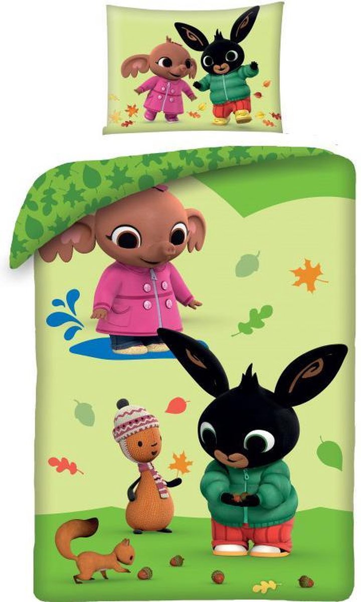 Bing Bunny BABY Dekbedovertrek Fall - 100 x 135 cm - Katoen | bol