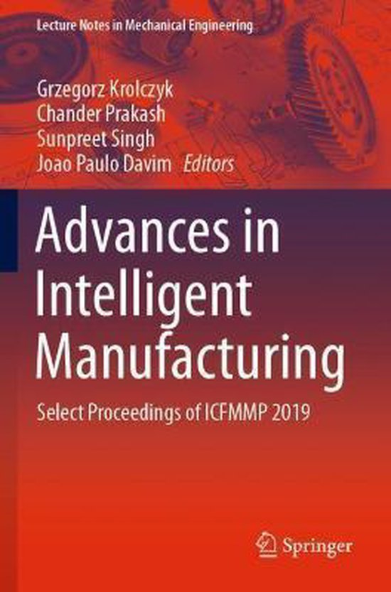 Advances in Intelligent Manufacturing | 9789811545672 | Boeken | bol.com