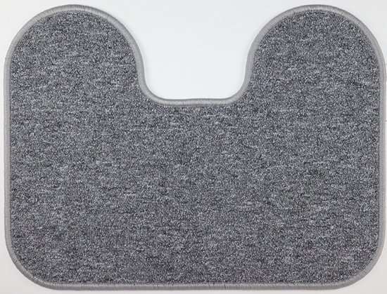 2x WC mat / Toilet mat Lieve grijs 45x60 | bol