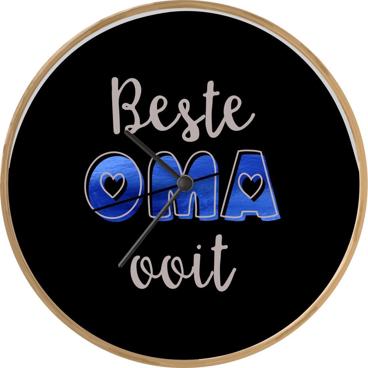 Klok Ø 30 Cm Oma Beste Oma Ooit Spreuken Quotes Houtkleurig