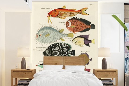 Behang - Fotobehang Kunst - Vis - Zee - Breedte 195 cm x hoogte 260 cm ...