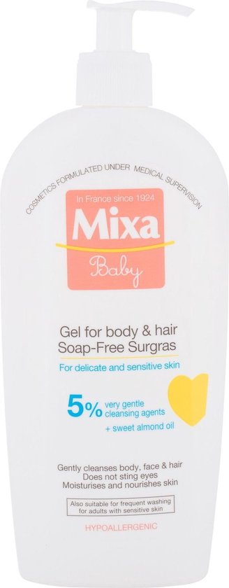 Mixa - Baby Gel for body & hair Soap Free Surgres Extra nourishing ...