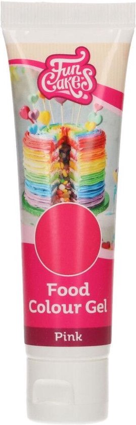 FunCakes - Eetbare Kleurstof Gel - Roze - 30g | bol.com