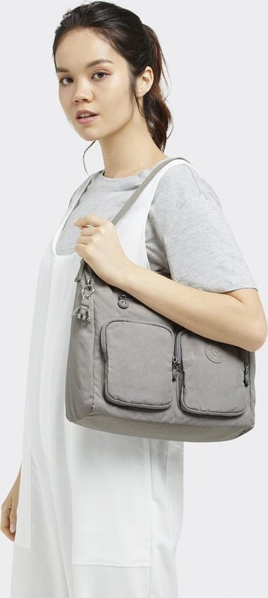 Kipling Tasmo Schoudertas grey gris | bol