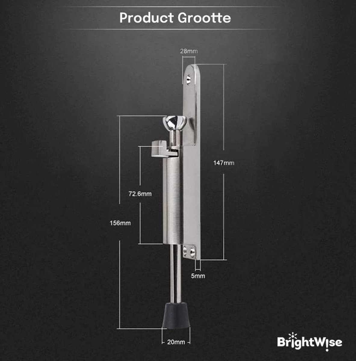 BrightWise® Deurstopper Elegant design Muurvast ontwerp – Deurstoppers ...