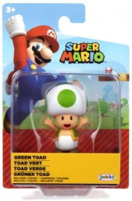 Super Mario Mini Action Figure - Green Toad | bol.com