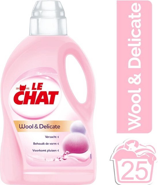 Le Chat Wool & Delicate Gel - Vloeibaar Wasmiddel - 2 x 25 Wasbeurten | bol