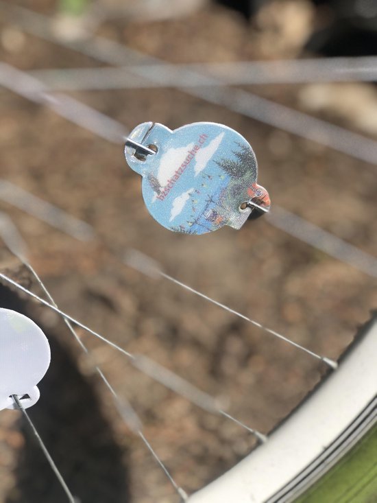 8 stuks platte spaakreflectoren - EN 13356 certificaat- afmetingen 5 x ...