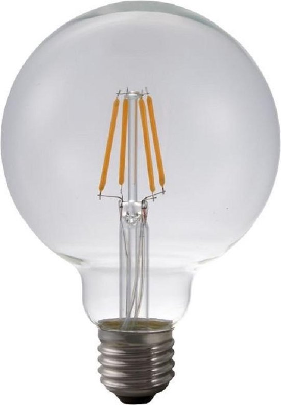 SPL LED Filament Globe G95 - 4W / DIMBAAR 2200K | bol