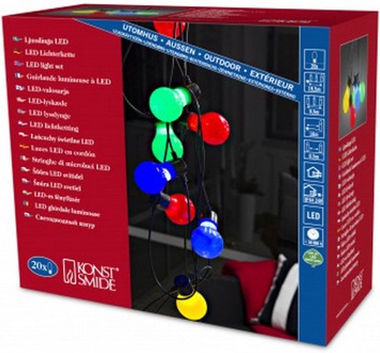 lichtsnoer led 19,50 m mat 20 lampjes | bol.com