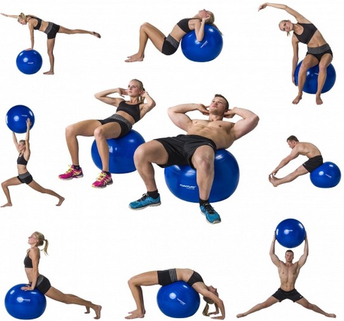 fitnessbal 75 cm zwart | bol.com