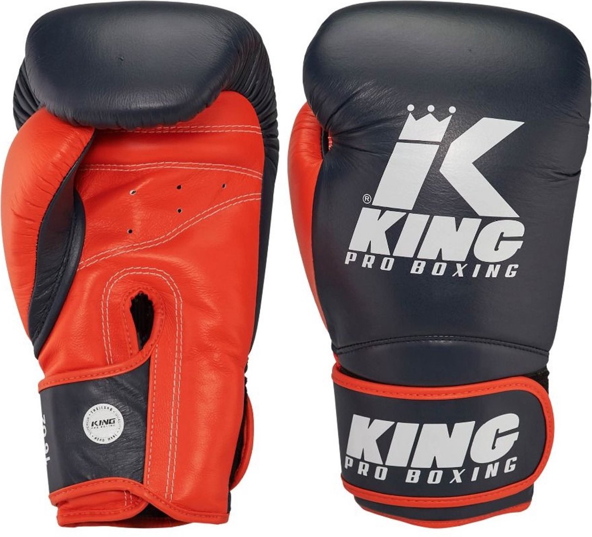 King Pro Boxing Bokshandschoenen KPB/BG Star 15 Navy Oranje 16 OZ | bol.com