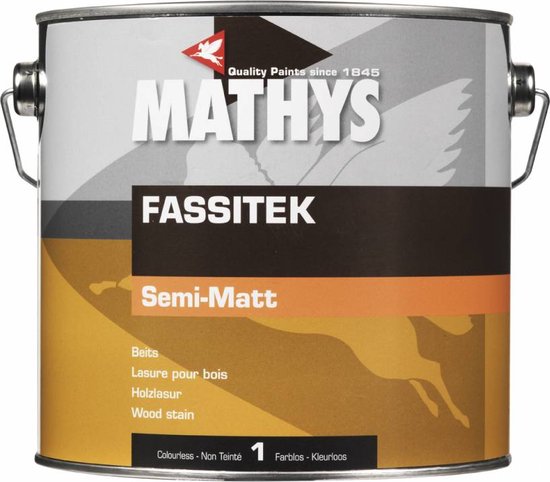 Mathys Fassitek Semi-Matt - 04 - Donkere Eik - 1 l - 15 m²/l | bol