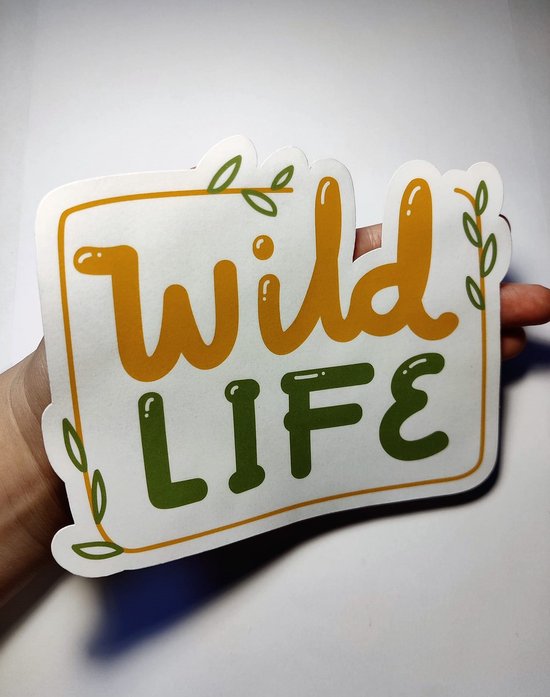 Wild Life Sticker - Wilde Dieren - Tekst Quotes Stickers - Deur ...