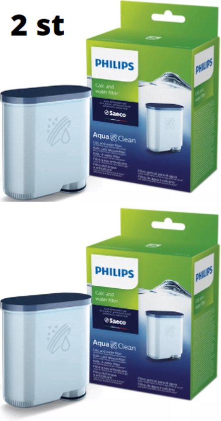 Philips Saeco waterfilter - 2 STUKS - Philips AquaClean - Calc and ...
