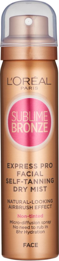 L'Oréal Sublime Bronze Express Mist Face Self-Tanning Non-Tinted - 150 ...