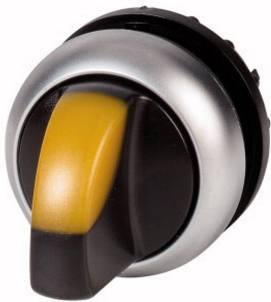 Eaton M22-WLKV-Y Keuzetoets Kunststof frontring Tuimel Zwart 1 stuk(s) | bol.com