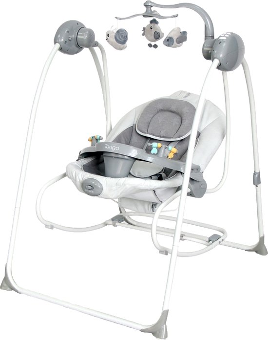 Lorelli Swing Tango Cool Grey Stars Babyschommel en Wipstoel 1009007 ...