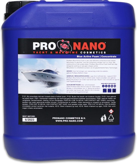 ProNano | Pro Nano Blue Active Foam 5L | Contactloos Reinigen | Nano ...