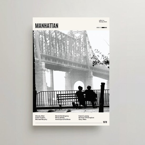 Manhattan Poster - Minimalist Filmposter A3 - Manhattan Movie Poster ...