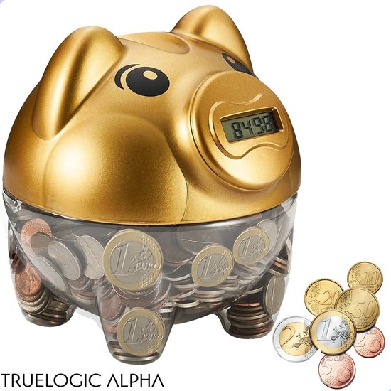 TrueLogic Alpha digitale spaarpot - Spaarpot jongen - Spaarpot meisje ...