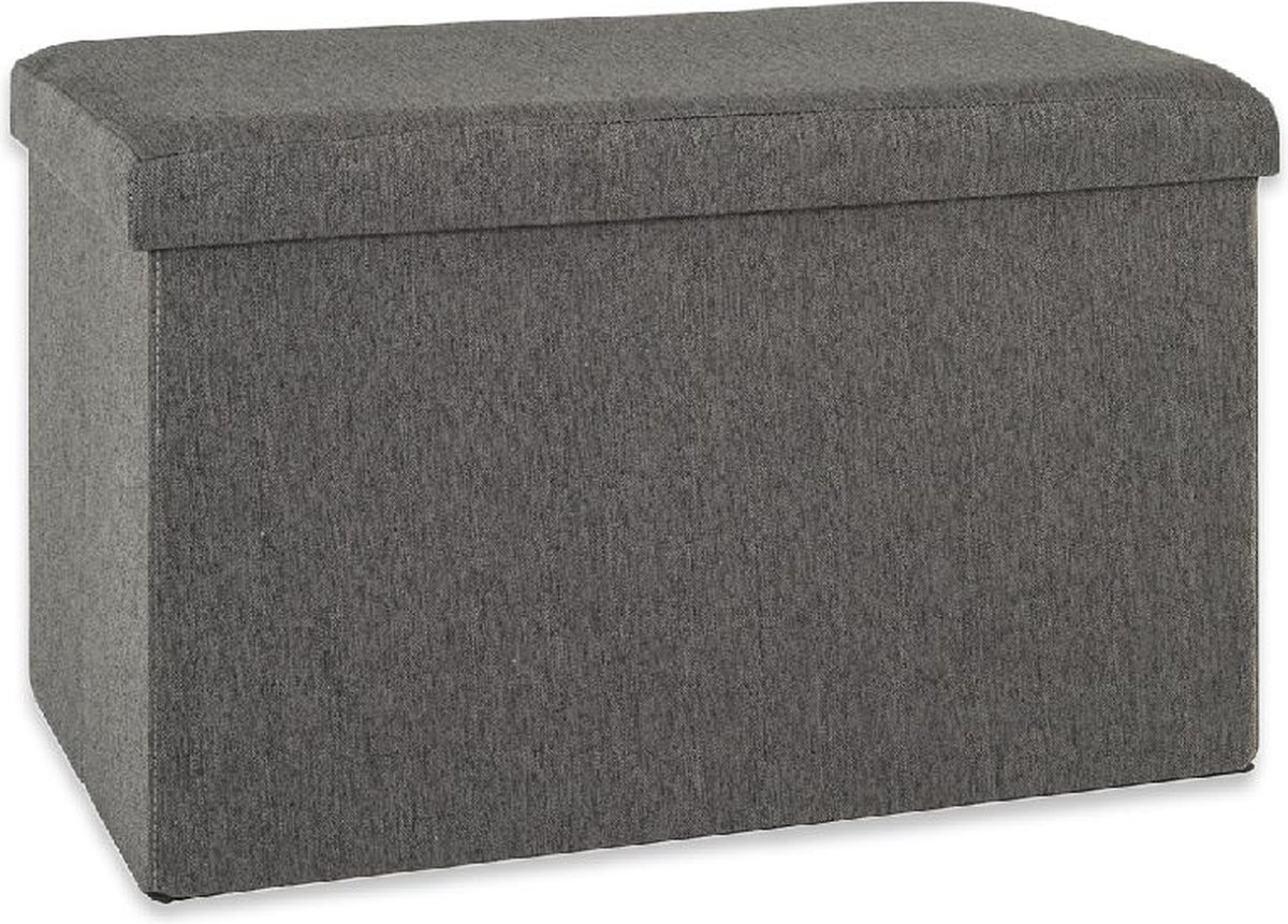 Inklapbare Opberg Poef - Voetenbank Met Opbergruimte - Opbergbox Hocker ...