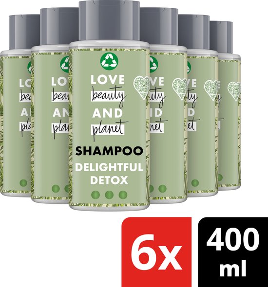Love Beauty and Planet Rosemary & Eucalyptus Delightful Detox Shampoo - 6 x 400 ml -... | bol
