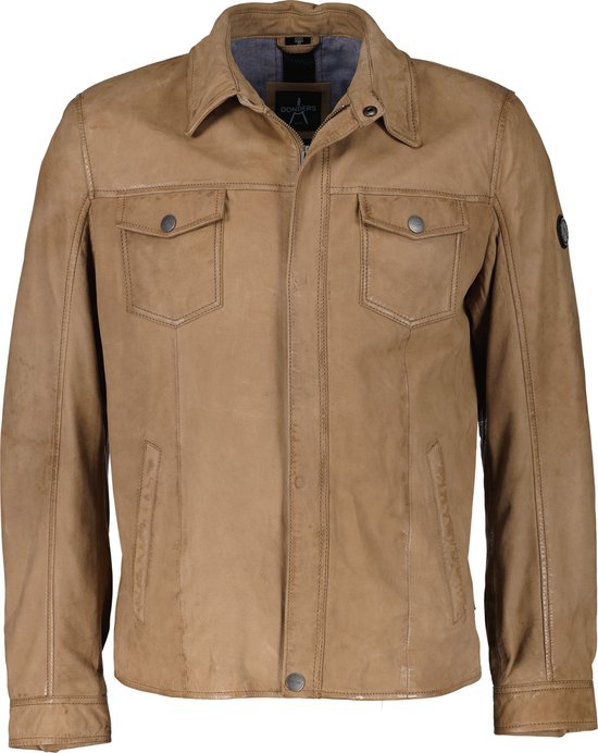 Donders Leren Jack - Modern Fit - Beige - 66 | bol.com