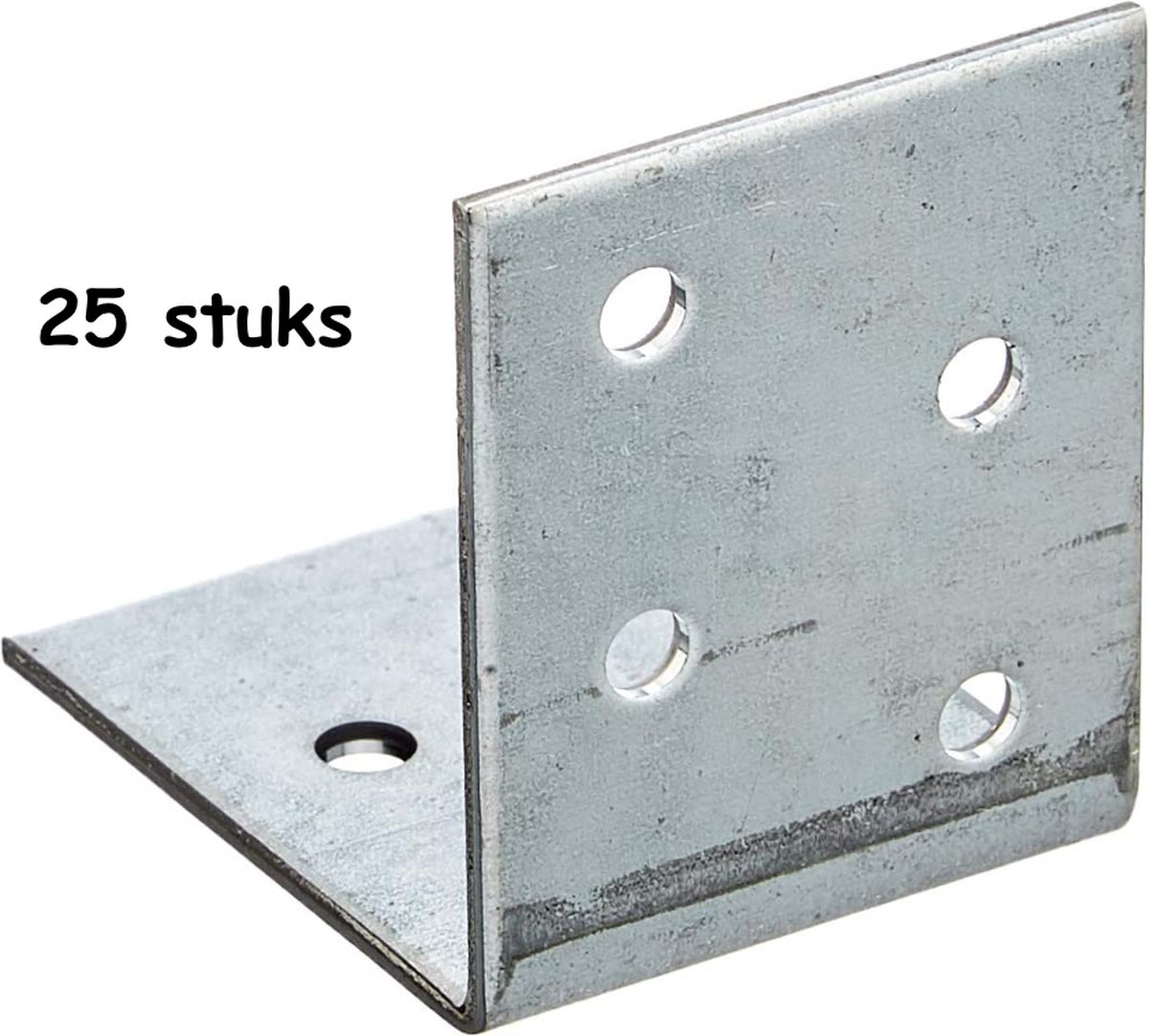 Hoekijzers sendzimir balken hoekverbinder verzinkt 50x50x40mm Set van ...
