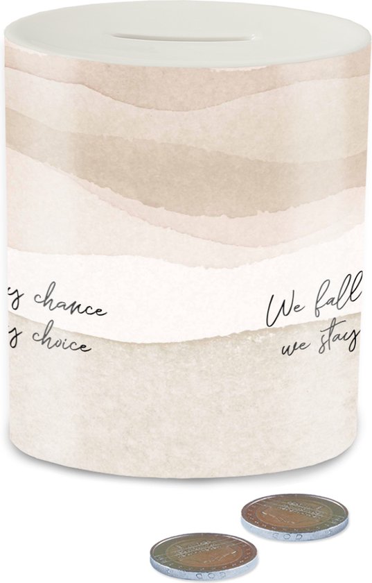 Spaarpot - Spaarblik - Quotes - Spreuken - Quotes - We fall in love by ...