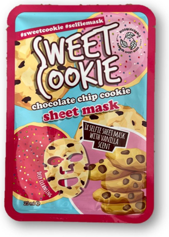 Sweet Cookie Sheet Masker - Gezichtsmasker - 1x Selfie sheet masker ...