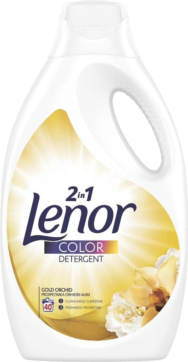 Lenor - Doré - Orchidée - Couleur - Lessive liquide - 4x2200ml (8800ml ...