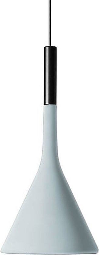 Hanglamp trechtervorm Grijs 15 cm – Glas + Metaal | bol