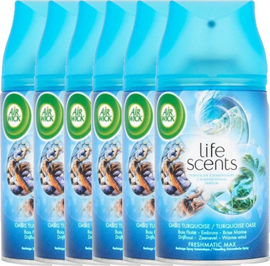 Air Wick - Freshmatic - Luchtverfrisser Navulling - Turquoise Oasis - 6 ...