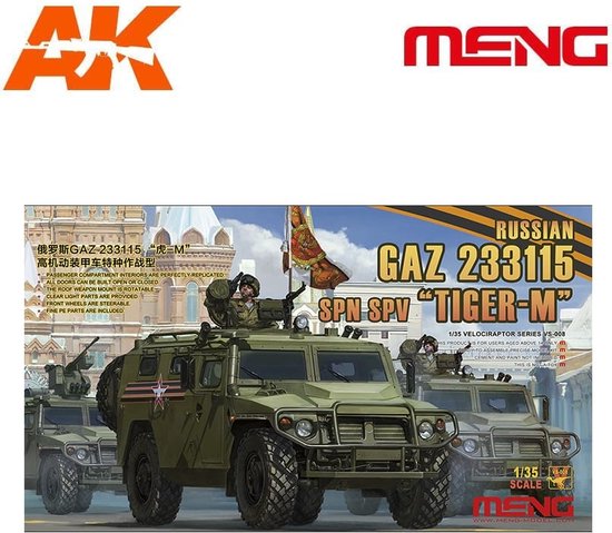 Russian GAZ 233115 “TIGER-M” SPN SPV - Scale 1/35 - Meng Models - MM VS-008 | bol