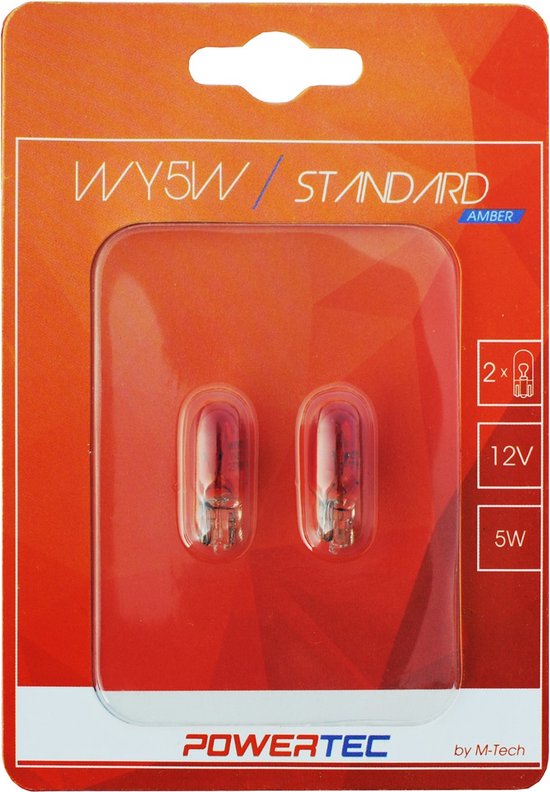 Powertec W5W 12V - Standard oranje - Set | bol.com