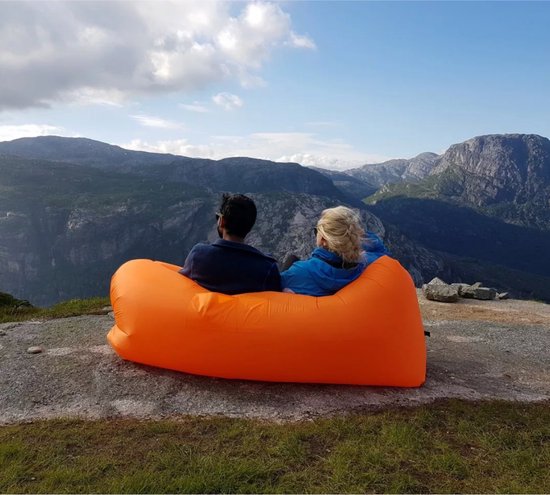 Opblaasbare zitzak groen - Volwassenen luchtbed - Air lounger ...