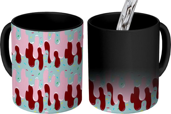 Magic Mug - Photo Heat Mugs - Coffee Mug - Food - Pattern - Chocolate ...